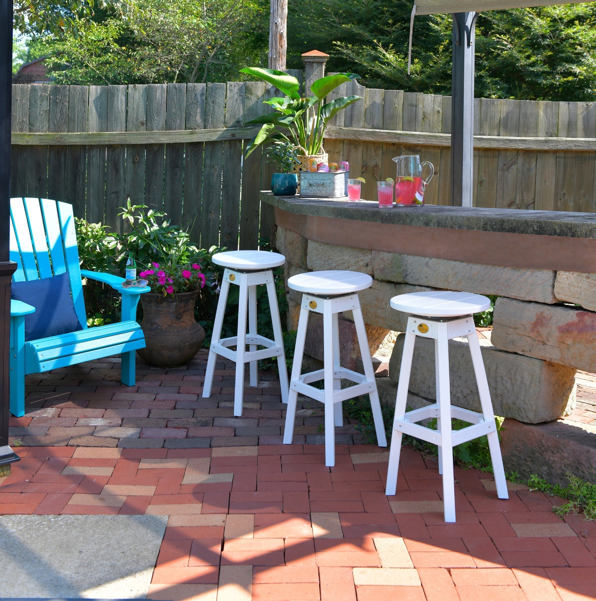 LuxCraft Bar Stool with 360° Swivel for Comfort & Convenience ...